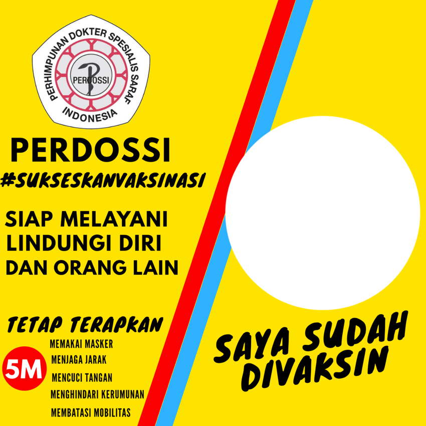 PERDOSSI SUKSESKAN VAKSINASI COVID19 | Twibbonize